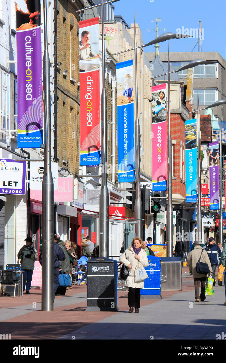 southend on sea town centre high street essex england uk gb Stock Photo ...