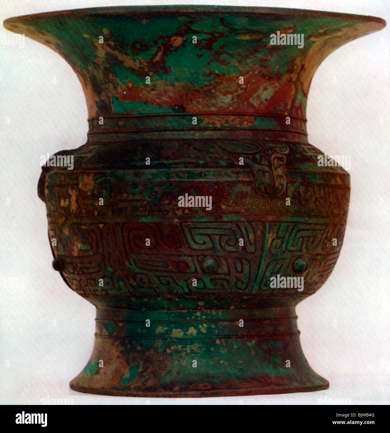 Wine beaker (tsun), ancient Chinese, (1925). Artist: Unknown Stock ...