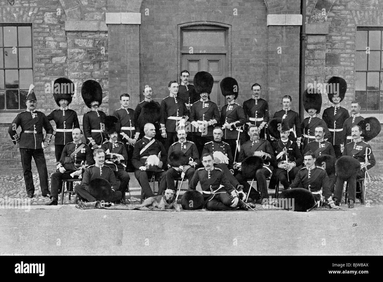 Scots guards regiment Black and White Stock Photos & Images - Alamy