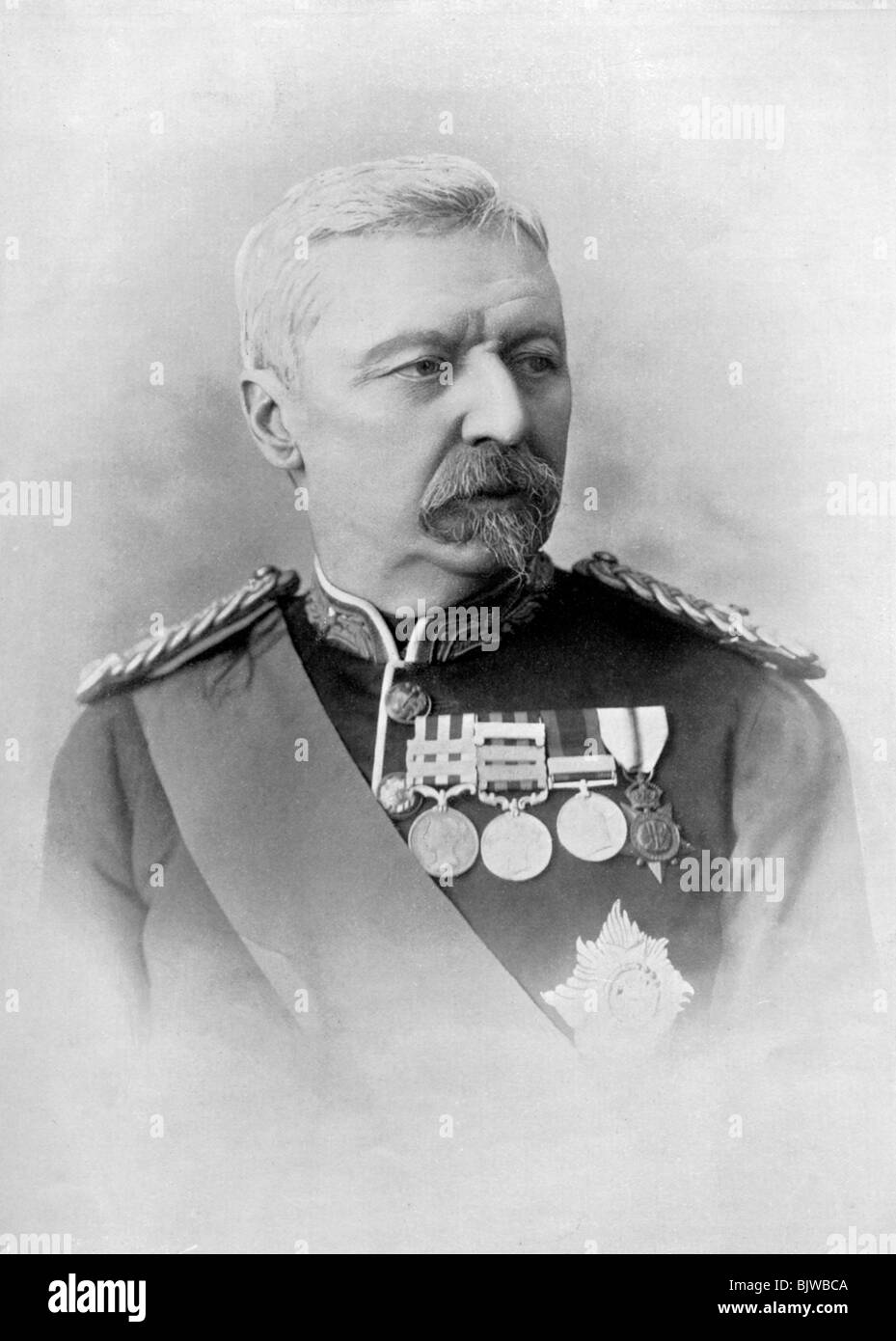 Major-General Sir Robert Cunliffe Low, British soldier, 1896. Artist ...