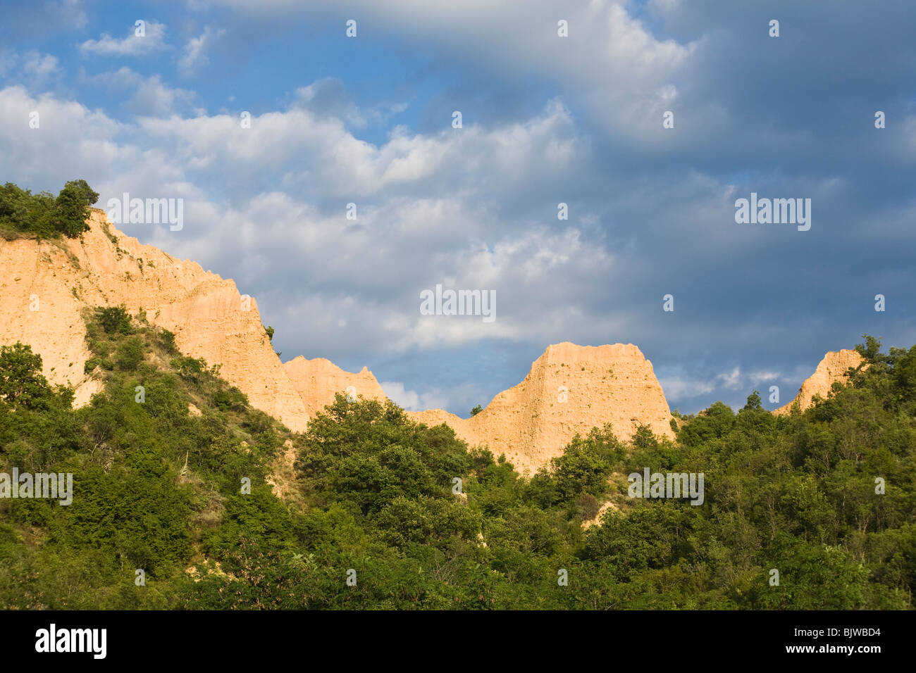 Melnik sand pyramids, erosion, weathering, Balkans, Bulgaria, Eastern ...