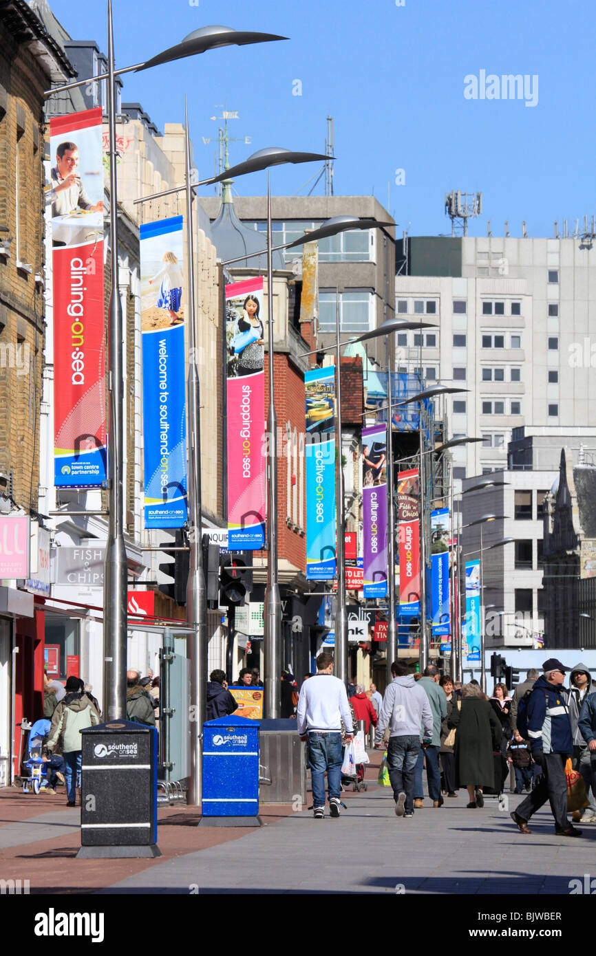 southend on sea town centre high street essex england uk gb Stock Photo ...