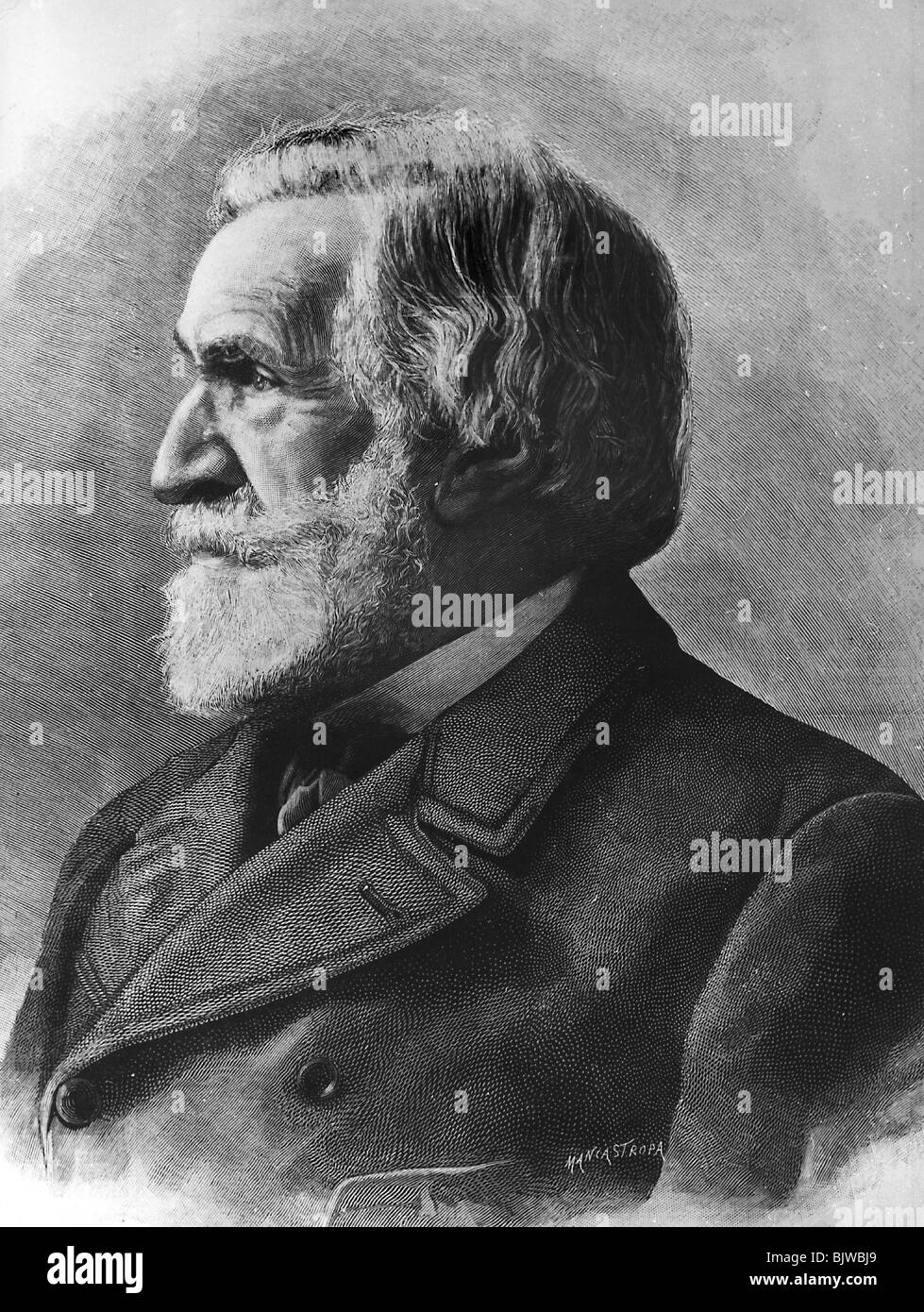 Verdi, Giuseppe, 10.10.1813 - 27.1.1901, Italian composer, portrait ...