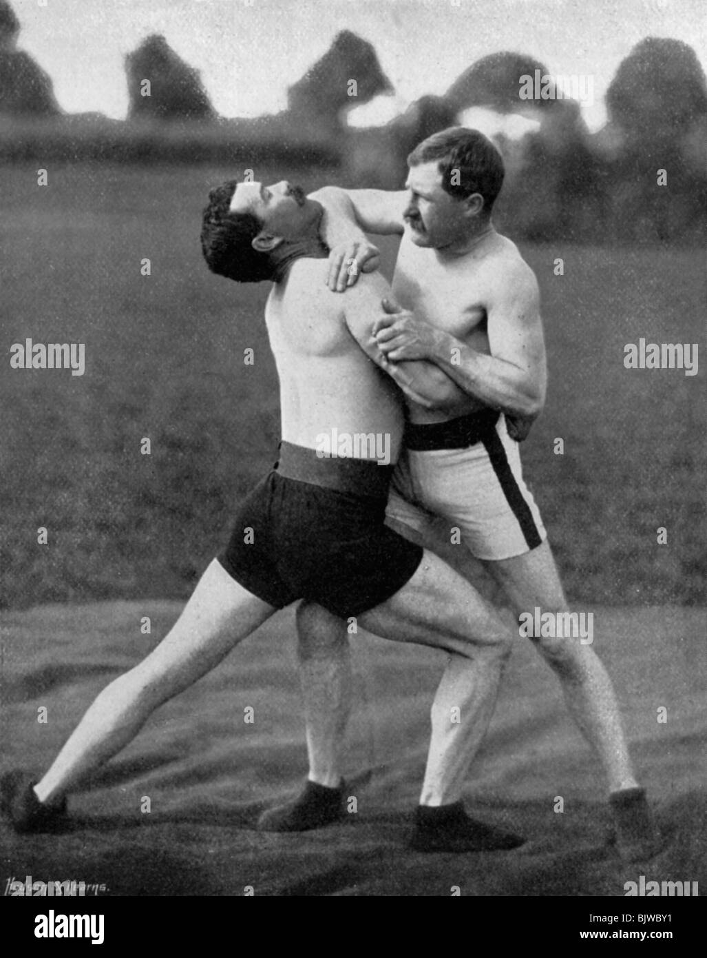 Wrestling Black and White Stock Photos & Images - Alamy