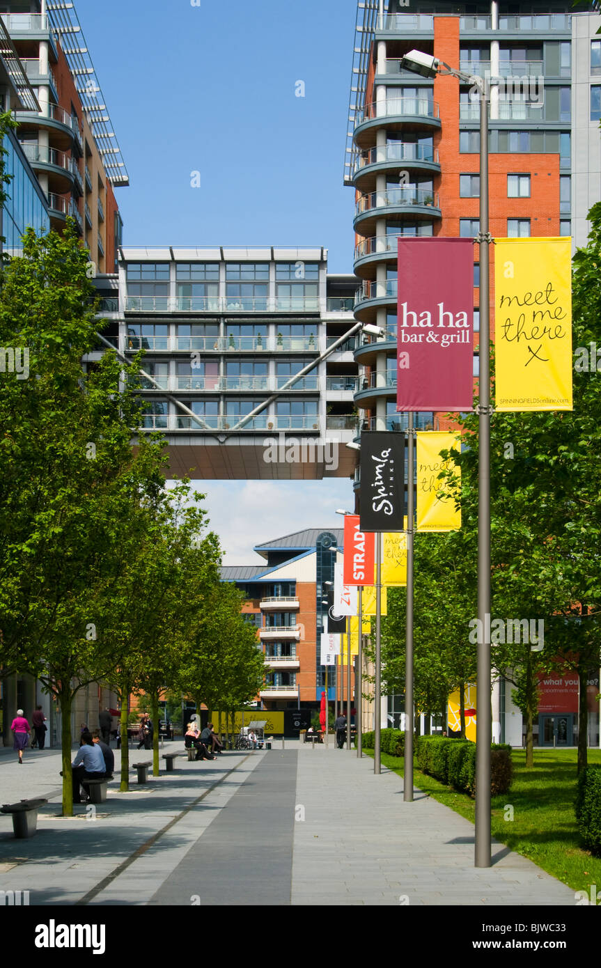 The Leftbank apartment buildings at the Spinningfields development ...