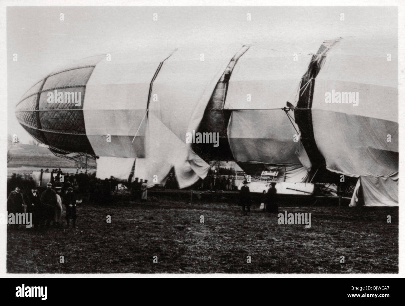 Zeppelin LZ2 after its destruction, 1906 (1933). Artist: Unknown Stock ...
