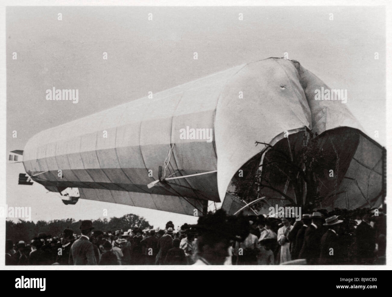 Zeppelin LZ 5 at Goeppingen, Germany, 1909 (1933). Artist: Unknown ...