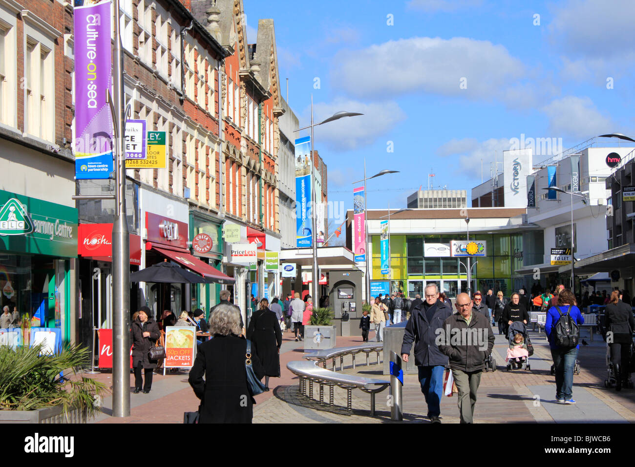 southend on sea town centre high street essex england uk gb Stock Photo ...