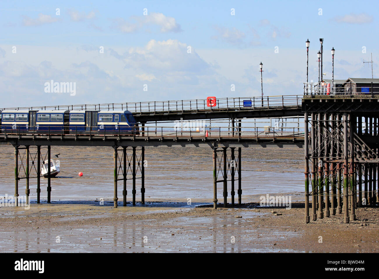 Southend Pier is a major landmark in Southend-on-Sea essex england uk ...