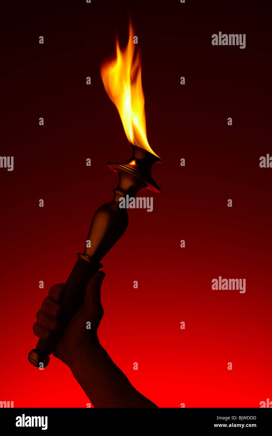 Bearer of the olympic flame hi-res stock photography and images - Alamy