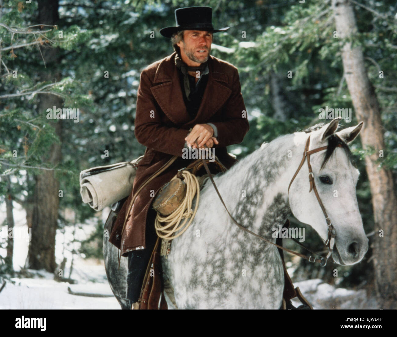 PALE RIDER - 1985 Warner/Malpaso film with Clint Eastwood Stock Photo ...