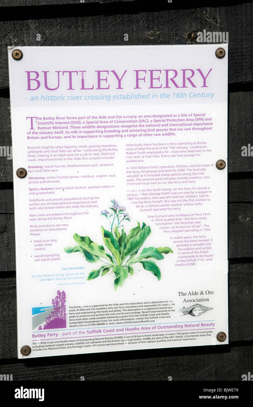 Information notice board butley ferry hi-res stock photography and ...