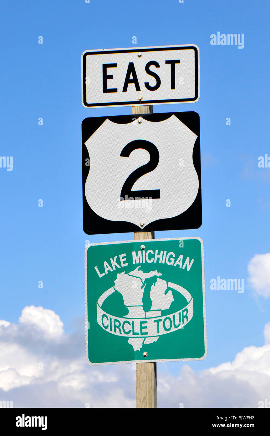 Michigan upper peninsula map hi-res stock photography and images - Alamy