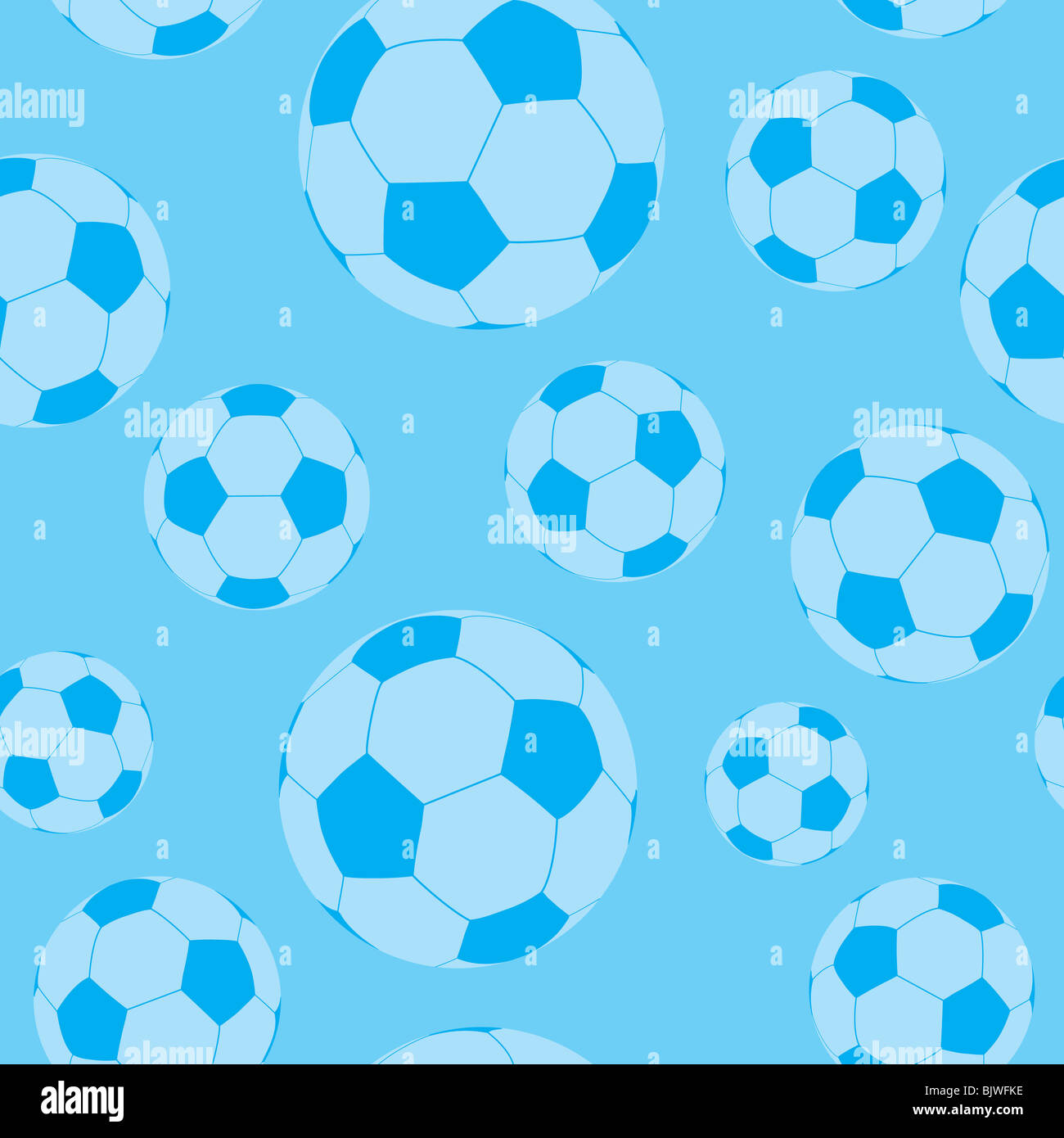 seamless football or soccer wallpaper background pattern in blue Stock ...