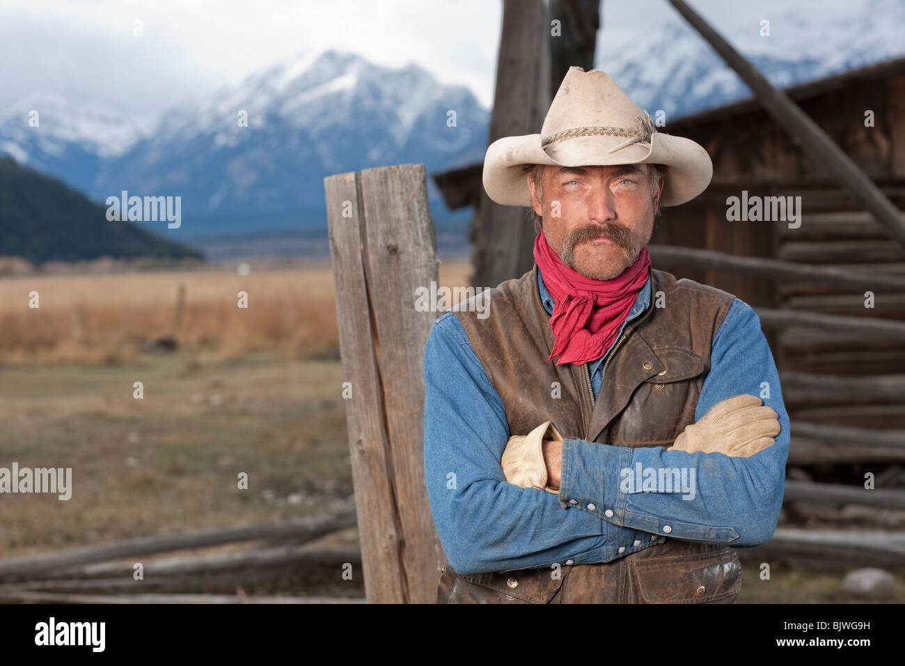 Stetson rancher cowboy man hi-res stock photography and images - Alamy