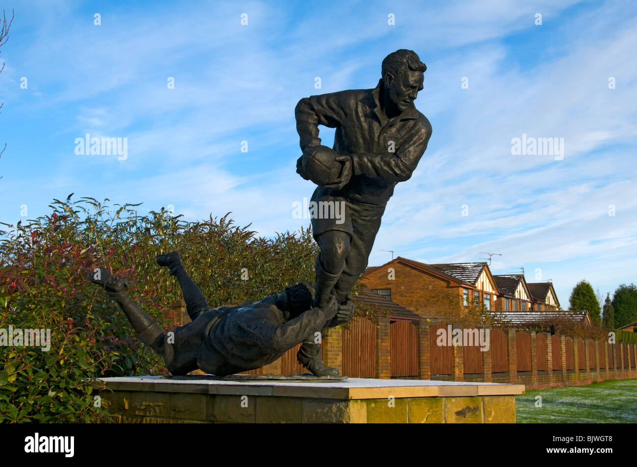 Sculpture of Eric Evans MBE, former England rugby team captain ...
