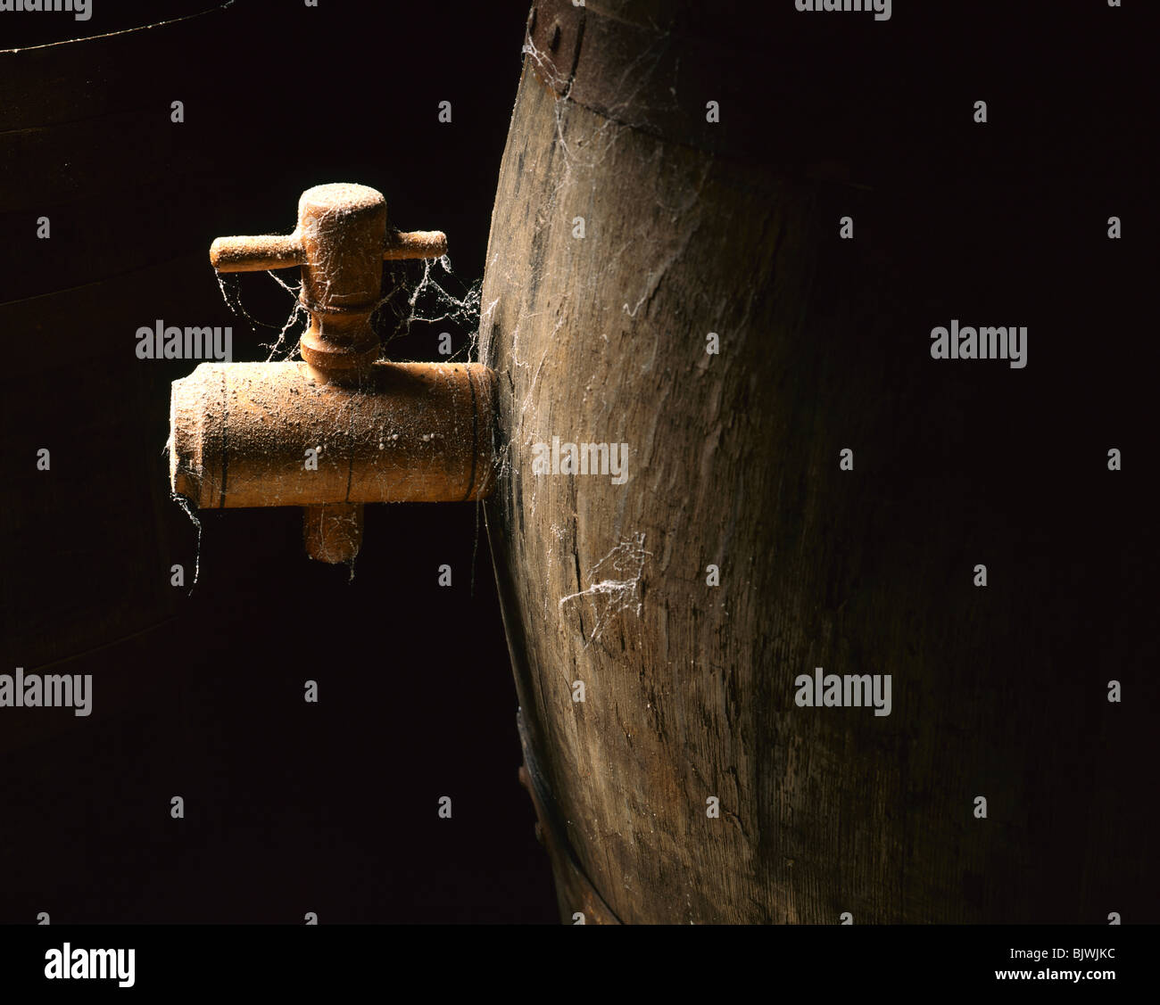 Old wooden barrels brewery close hi-res stock photography and images ...