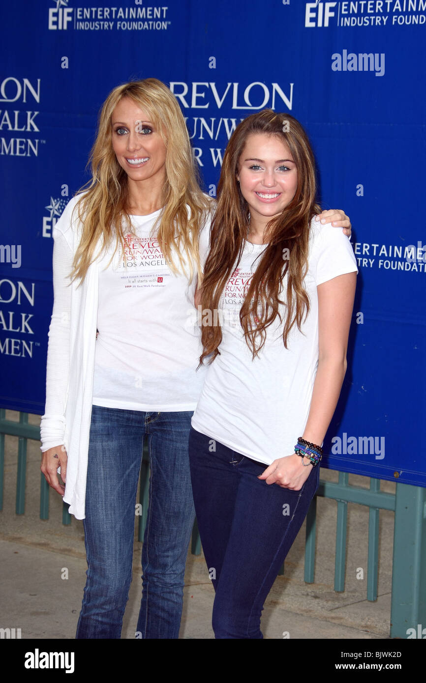 TRISH CYRUS MILEY CYRUS 16TH ANNUAL EIF REVLON RUN/WALK FOR WOMEN ...