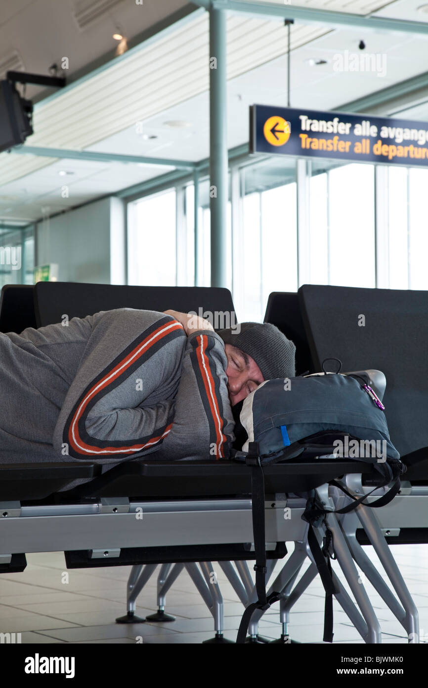 Airport flight delay Stock Photo - Alamy