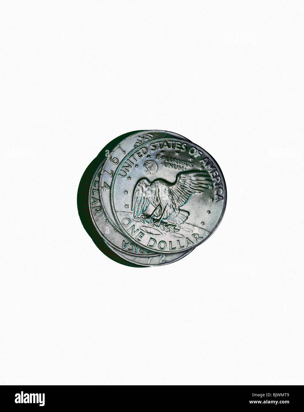 American currency coins white hi-res stock photography and images - Alamy