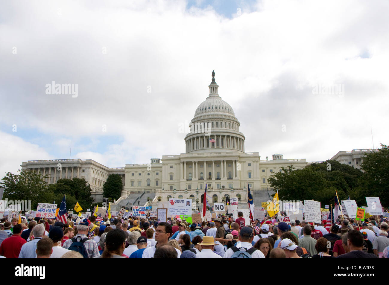 Tea Party Protest Rally Demonstration at U.S. Capitol Building ...