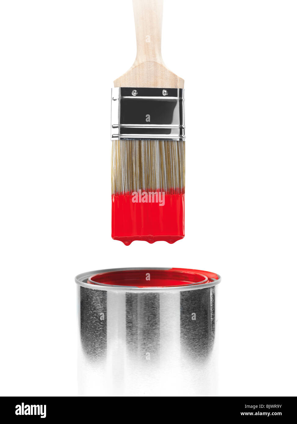 Paintbrush dipped in red paint hi-res stock photography and images - Alamy
