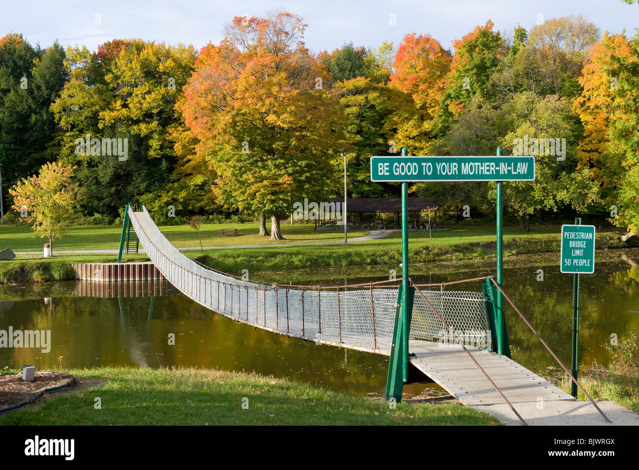 The Be Good to your Mother in Law Bridge over the Black River in ...