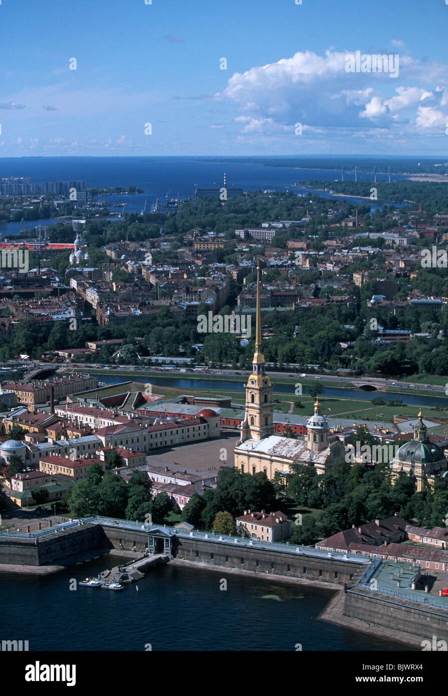 Russia,St Petersburg,Peter and Paul Fortress,Collegiate,aerial view Stock Photo - Alamy