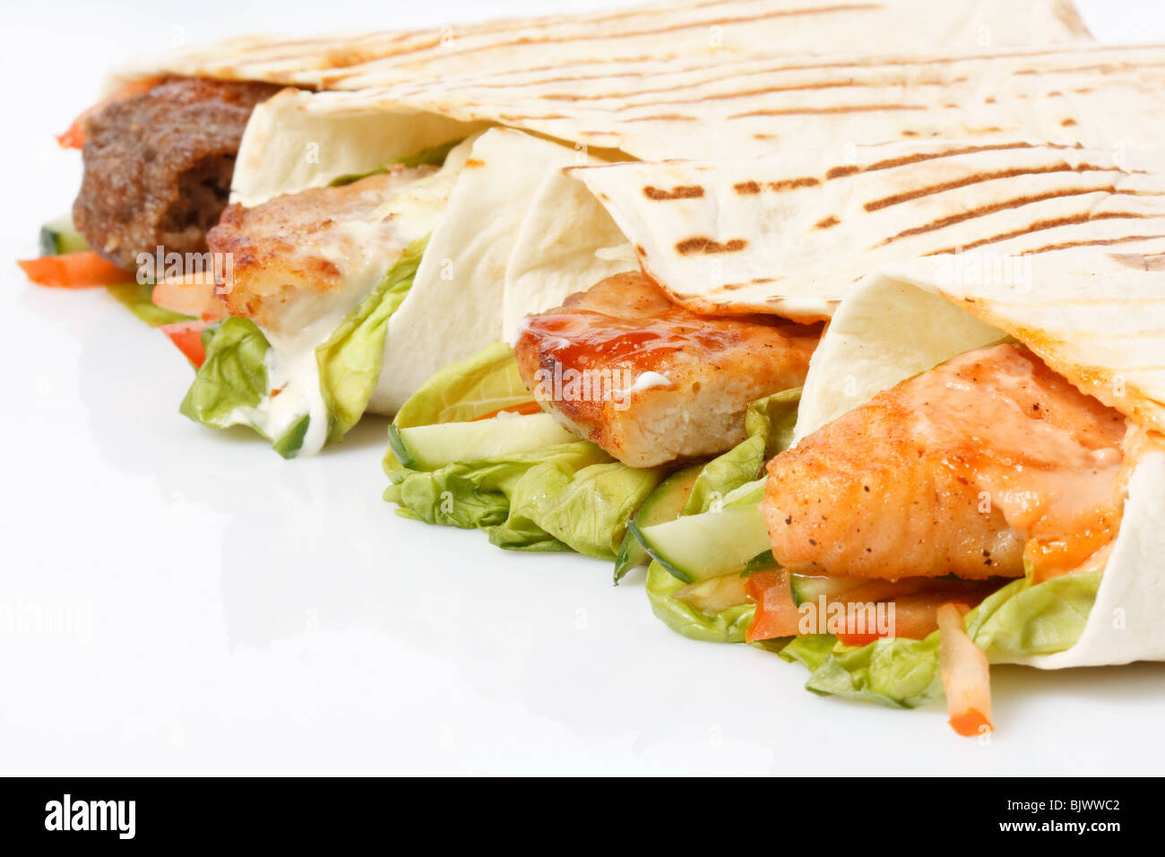 Beef tortilla wrap hi-res stock photography and images - Alamy