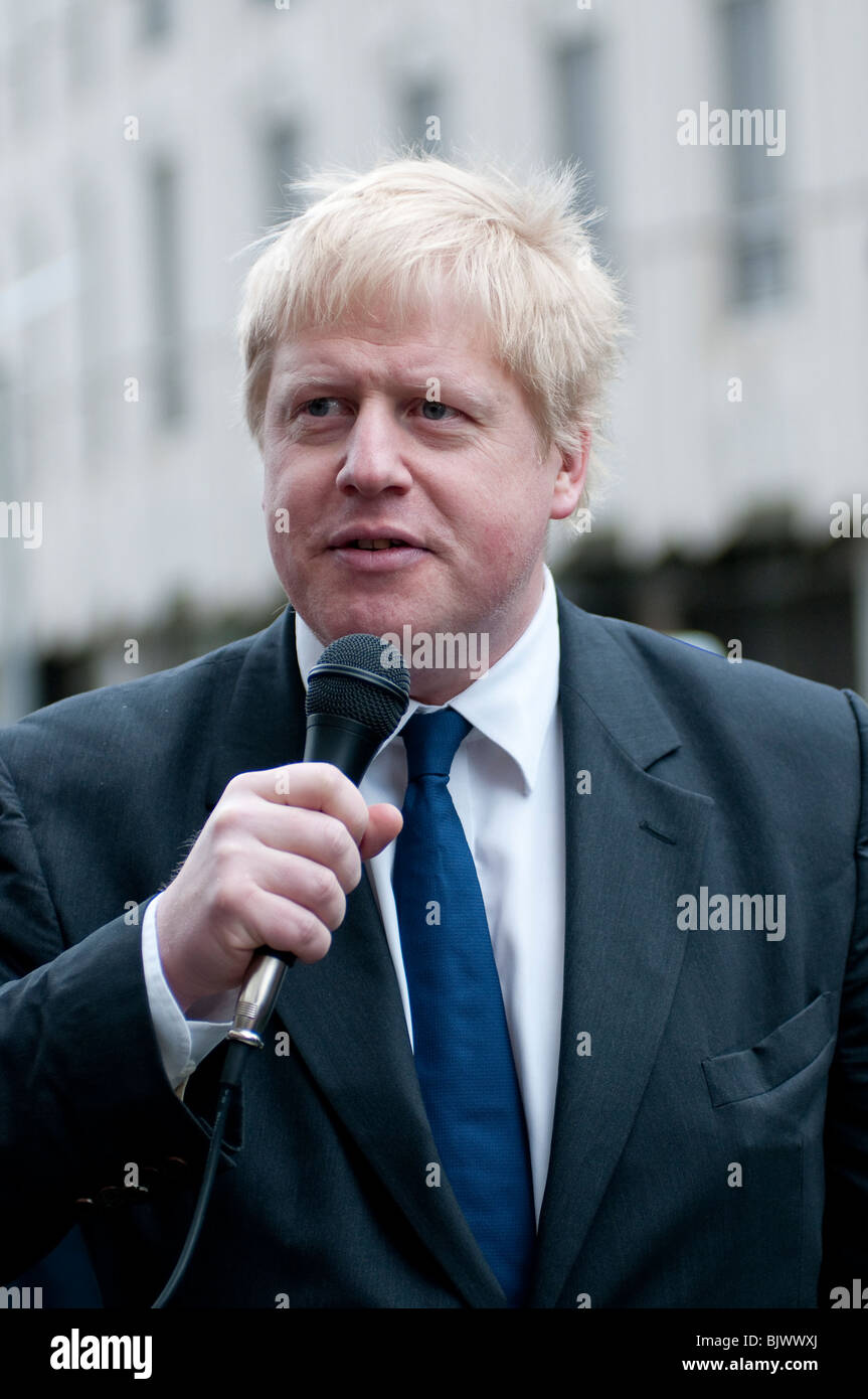 Boris Johnson, Major of London at the presentation of the new Braham ...