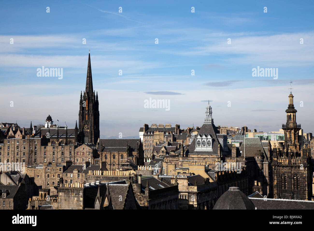 Overview of the city, Edinburgh, Scotland Stock Photo - Alamy