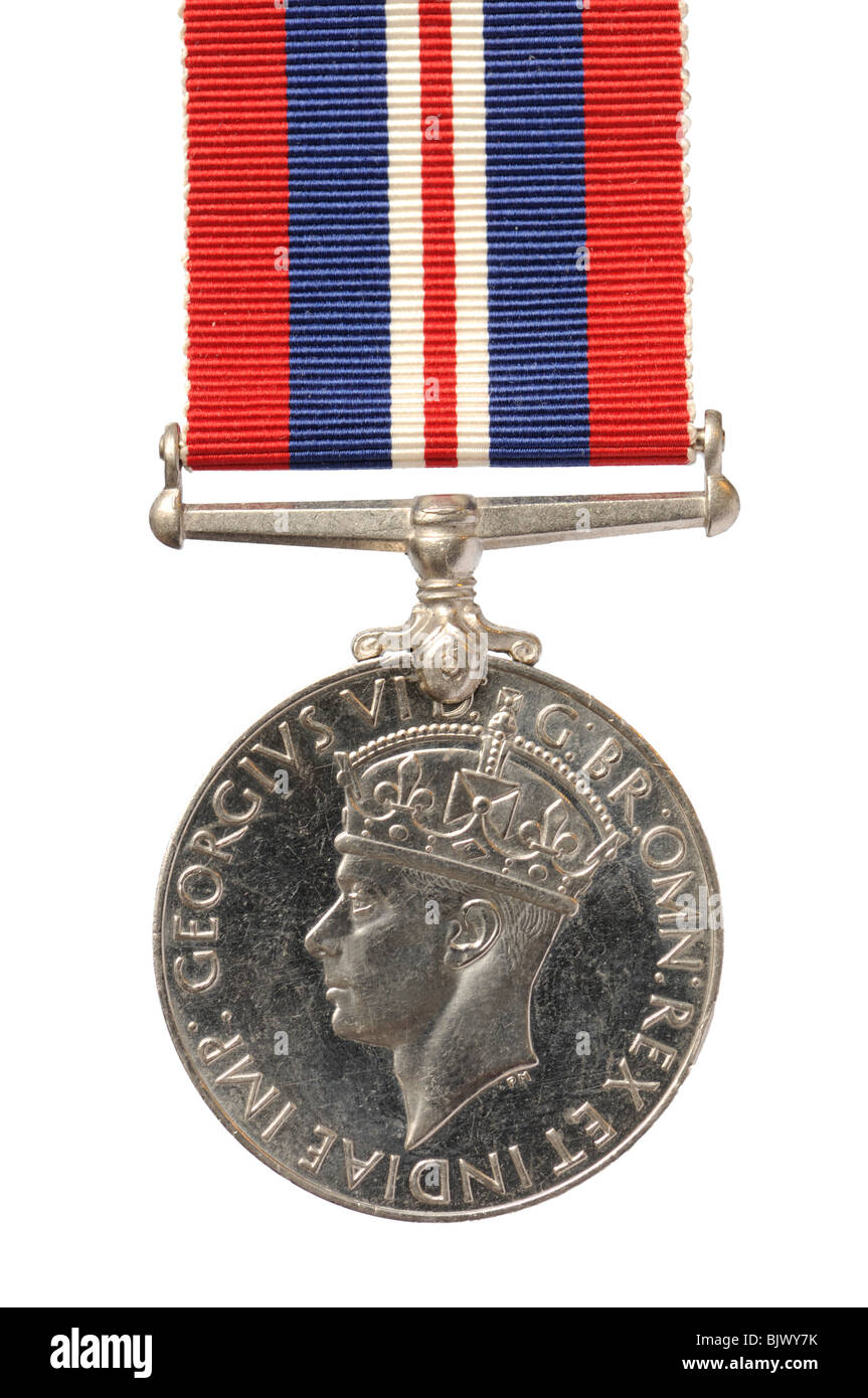 Second World War medal - the 1939-1945 War Medal Stock Photo - Alamy