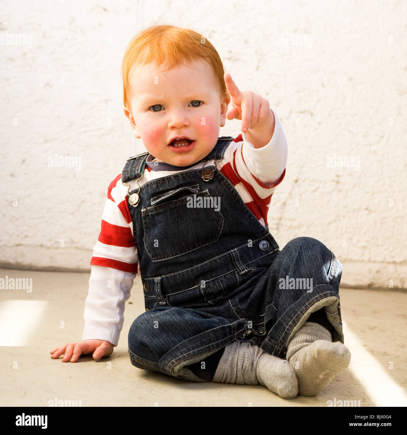 A red-haired toddler aged about eighteen months old Stock Photo - Alamy