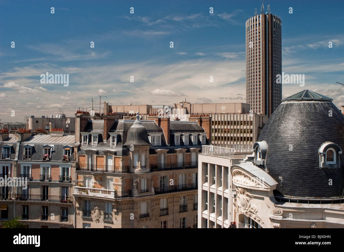 Paris, France, Outside Top of Buildings, Showing Old and New ...