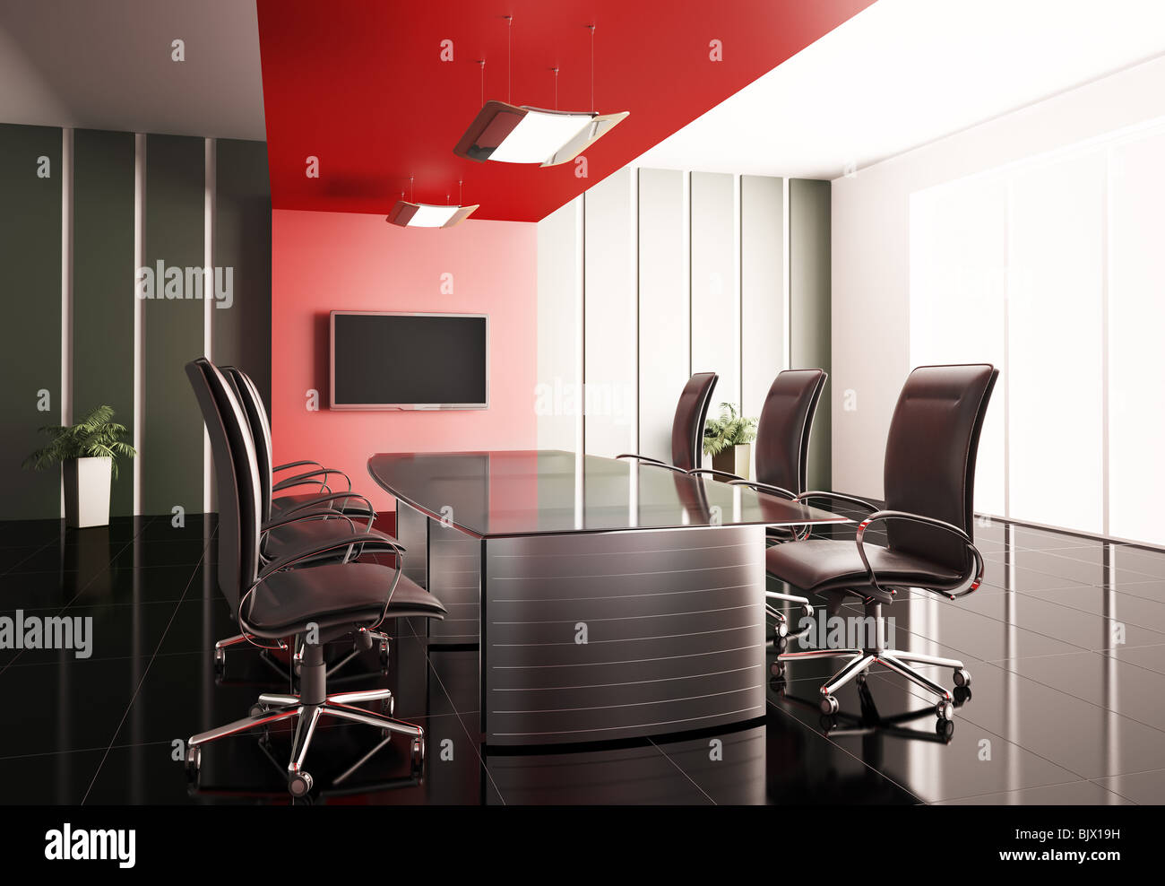 Conference room interior 3d hi-res stock photography and images - Alamy