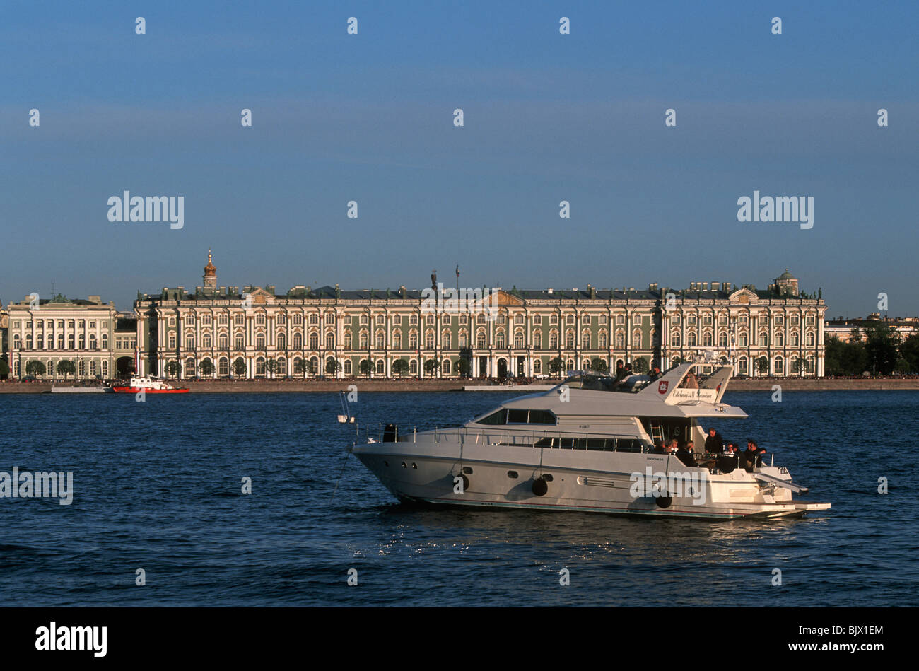 Russia,St Petersburg,boats,Neva river Stock Photo - Alamy