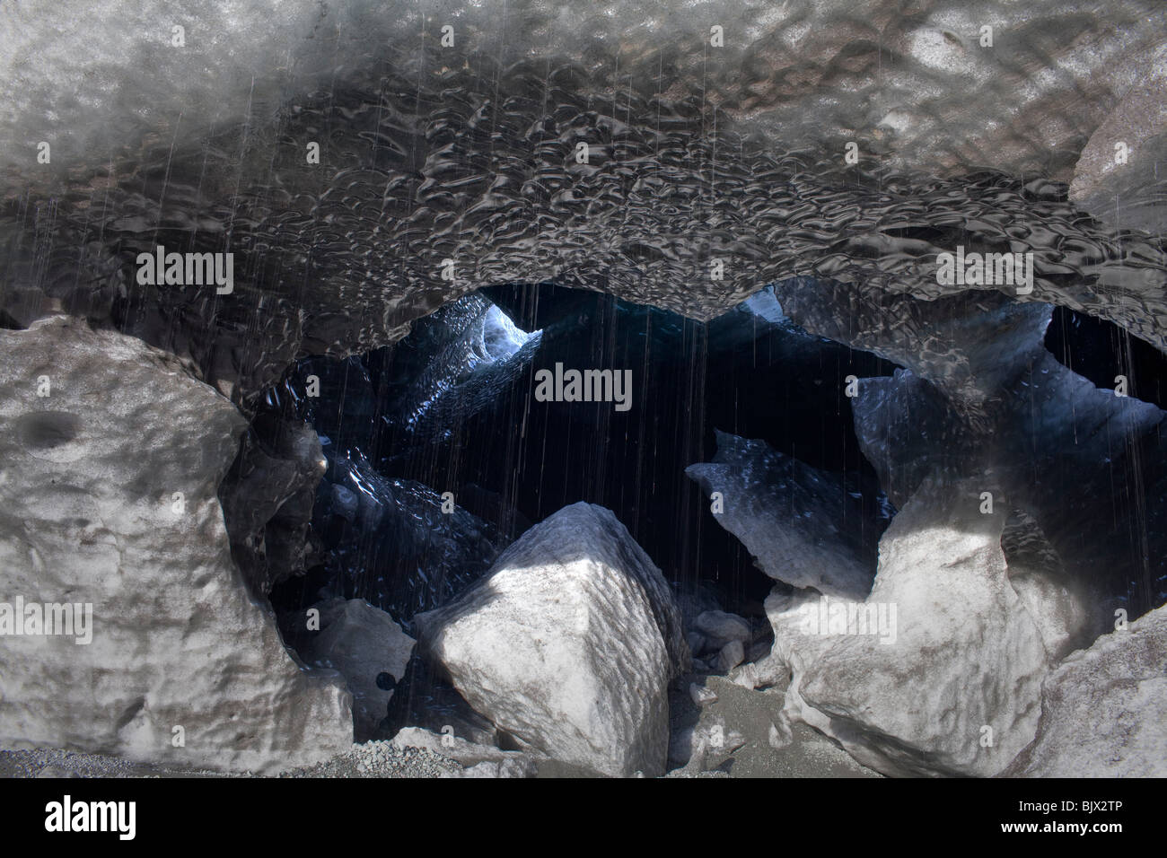 Melting Ice cave from the glacier, Vatnajokull Iceland Stock Photo - Alamy