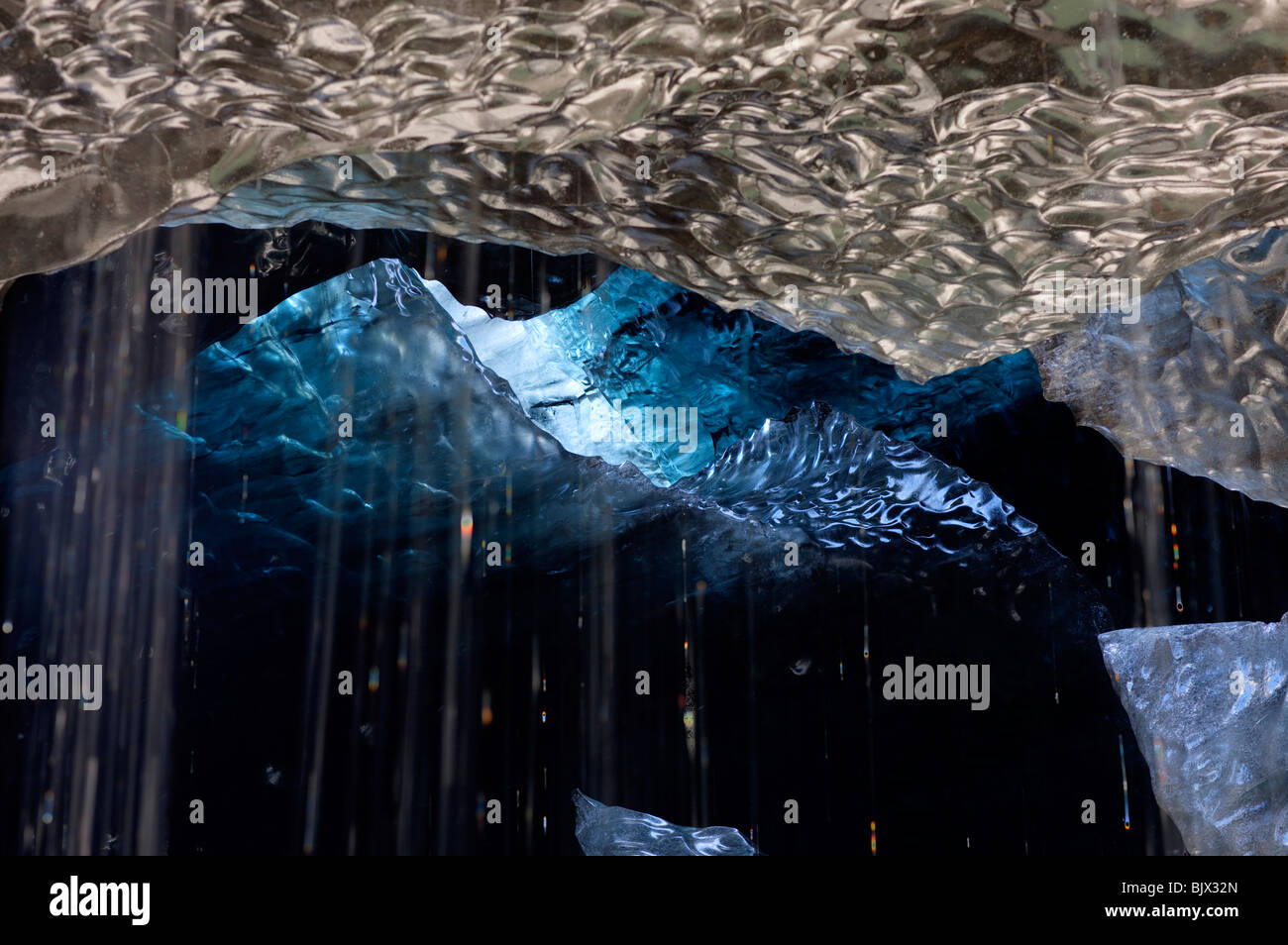 Melting Ice cave from the glacier, Vatnajokull Iceland Stock Photo - Alamy