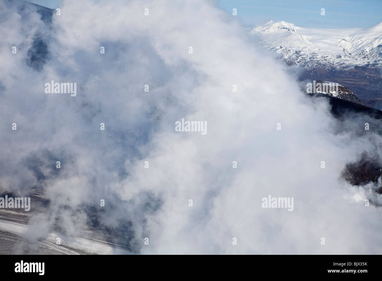 Volcano eruption aerial hi-res stock photography and images - Alamy