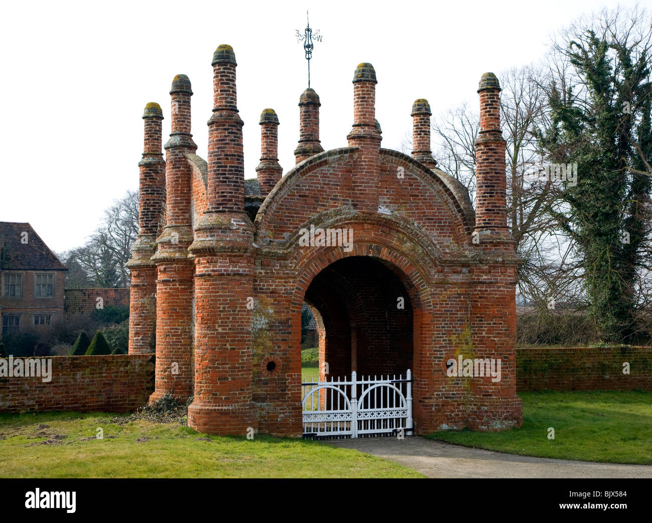 Built circa 1549 an unusual Tudor gatehouse. Erwarton Hall, Suffolk ...