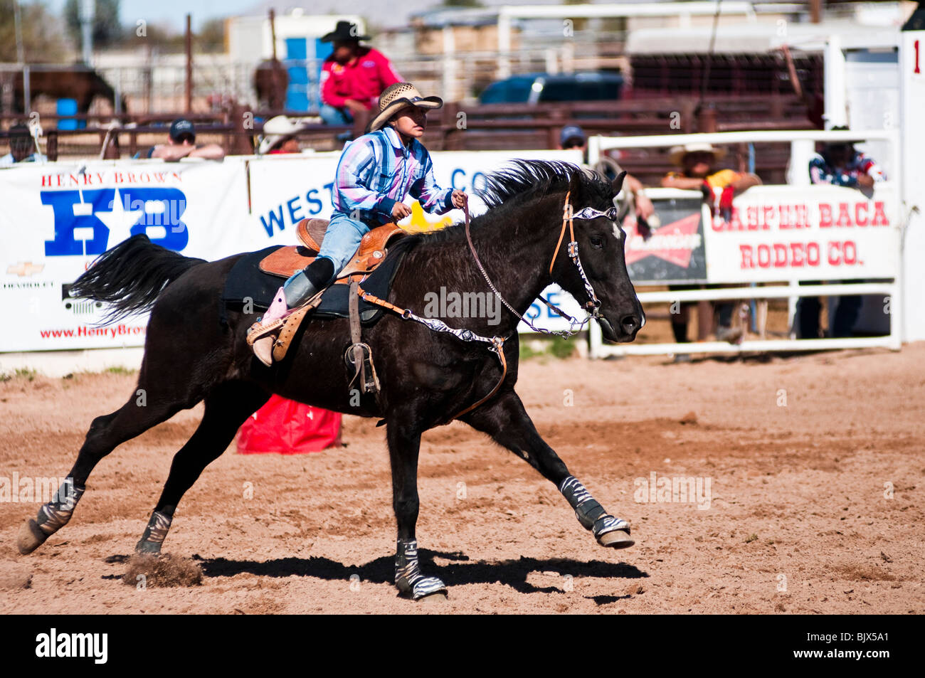 Barrel race rodeo girl hi-res stock photography and images - Alamy