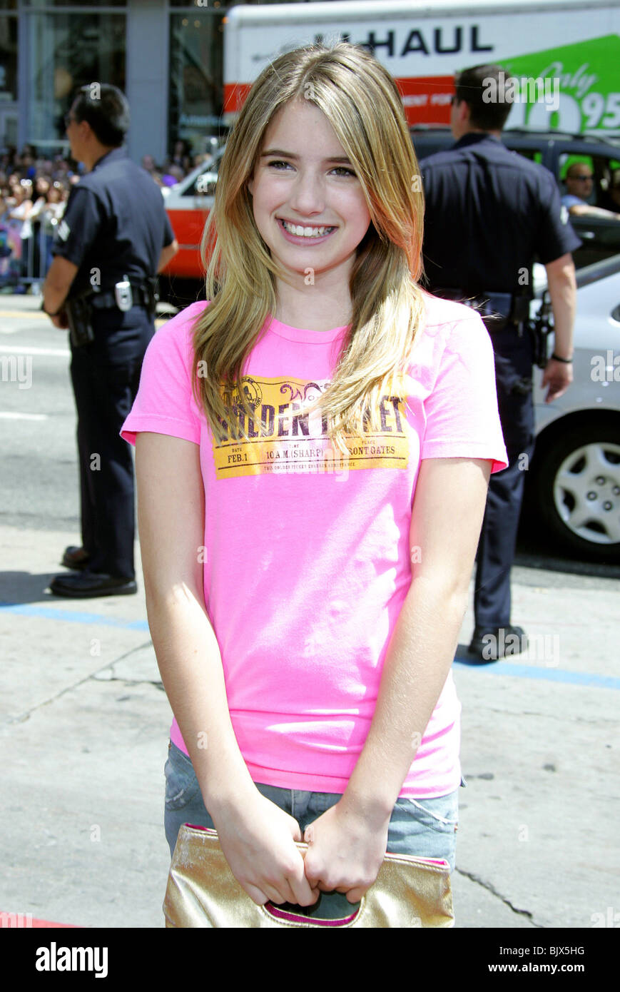 EMMA ROBERTS CHARLIE AND THE CHOCOLATE FACT CHINESE THEATRE HOLLYWOOD ...