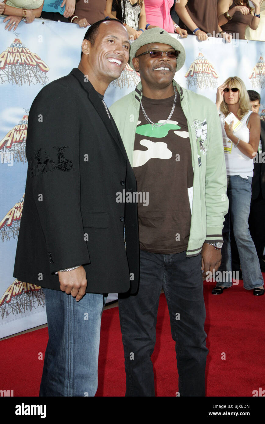 THE ROCK & SAMUEL L. JACKSON 2005 MTV MOVIE AWARDS SHRINE AUDITORIUM ...