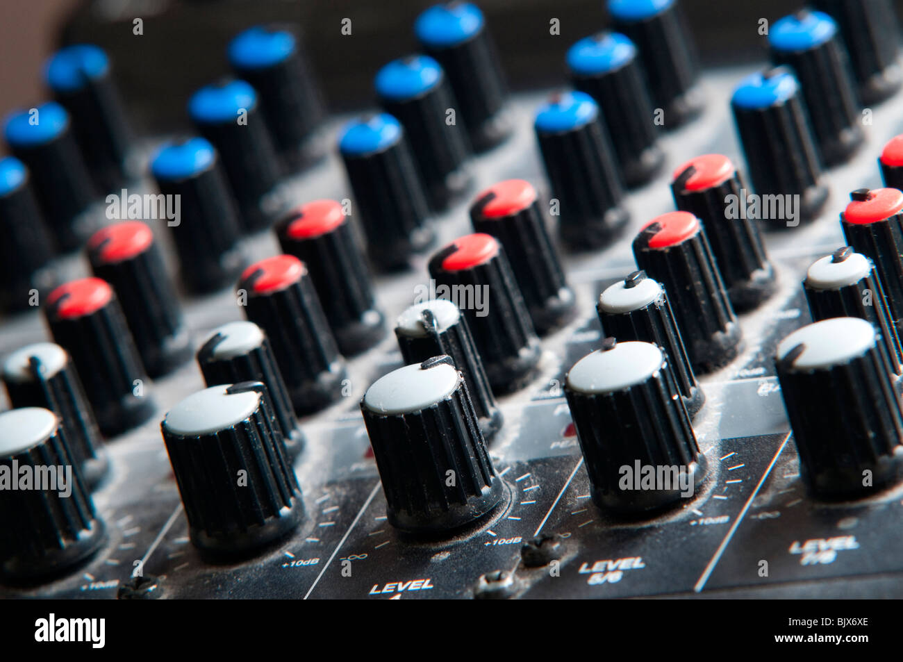 Mixing desk knobs hi-res stock photography and images - Alamy