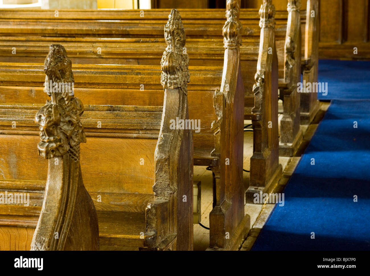 Parish church wooden pews hi-res stock photography and images - Alamy