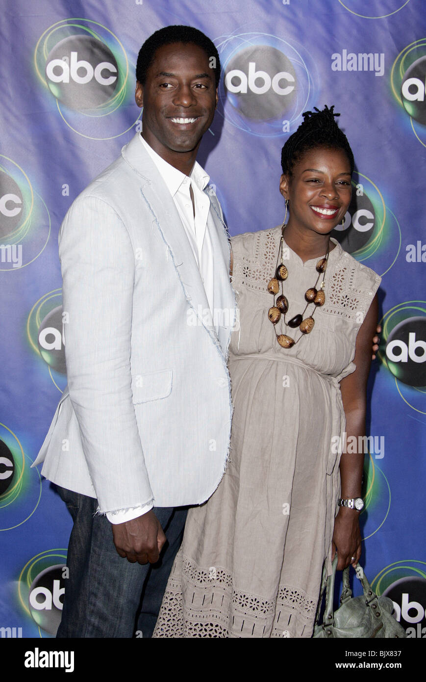 ISAIAH WASHINGTON & WIFE ABC TV SUMMER PRESS TOUR PARTY THE ABBEY WEST ...