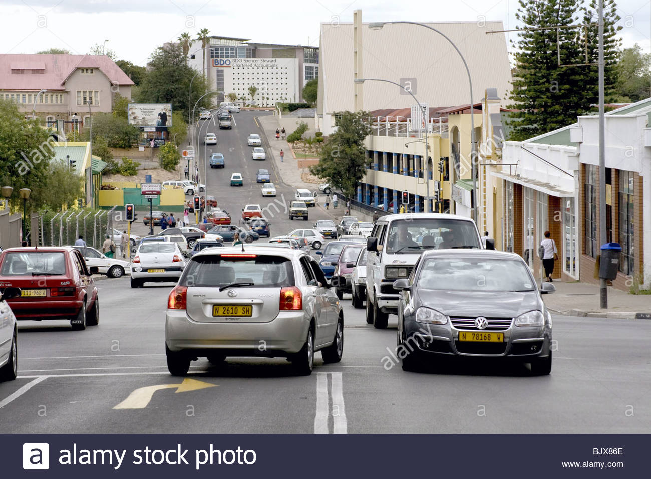 Downtown Windhoek Windhoek Namibia Stock Photos & Downtown Windhoek ...