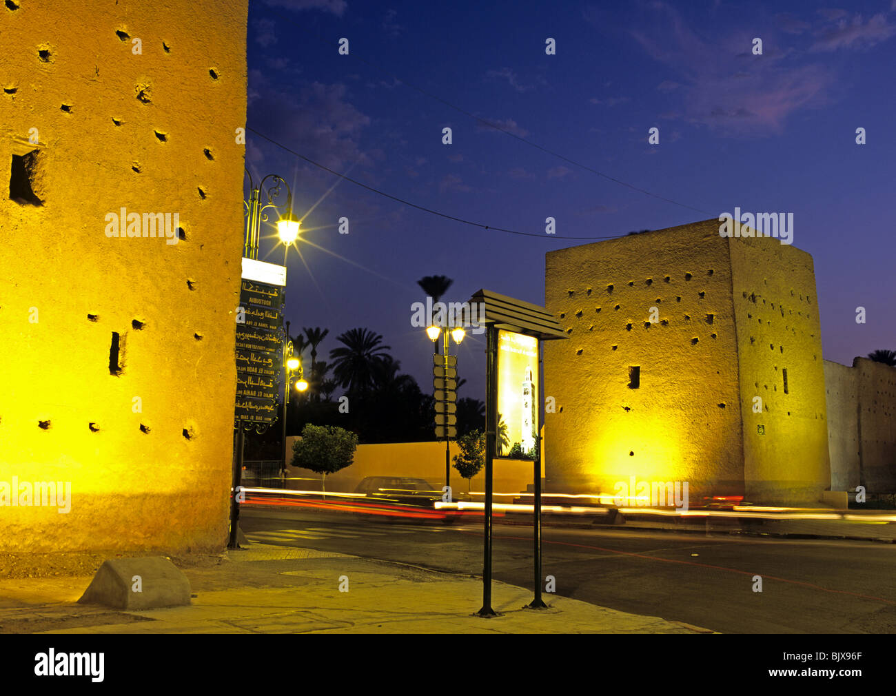 Traditional City Walls Marrakesh Morocco North Africa Stock Photo - Alamy
