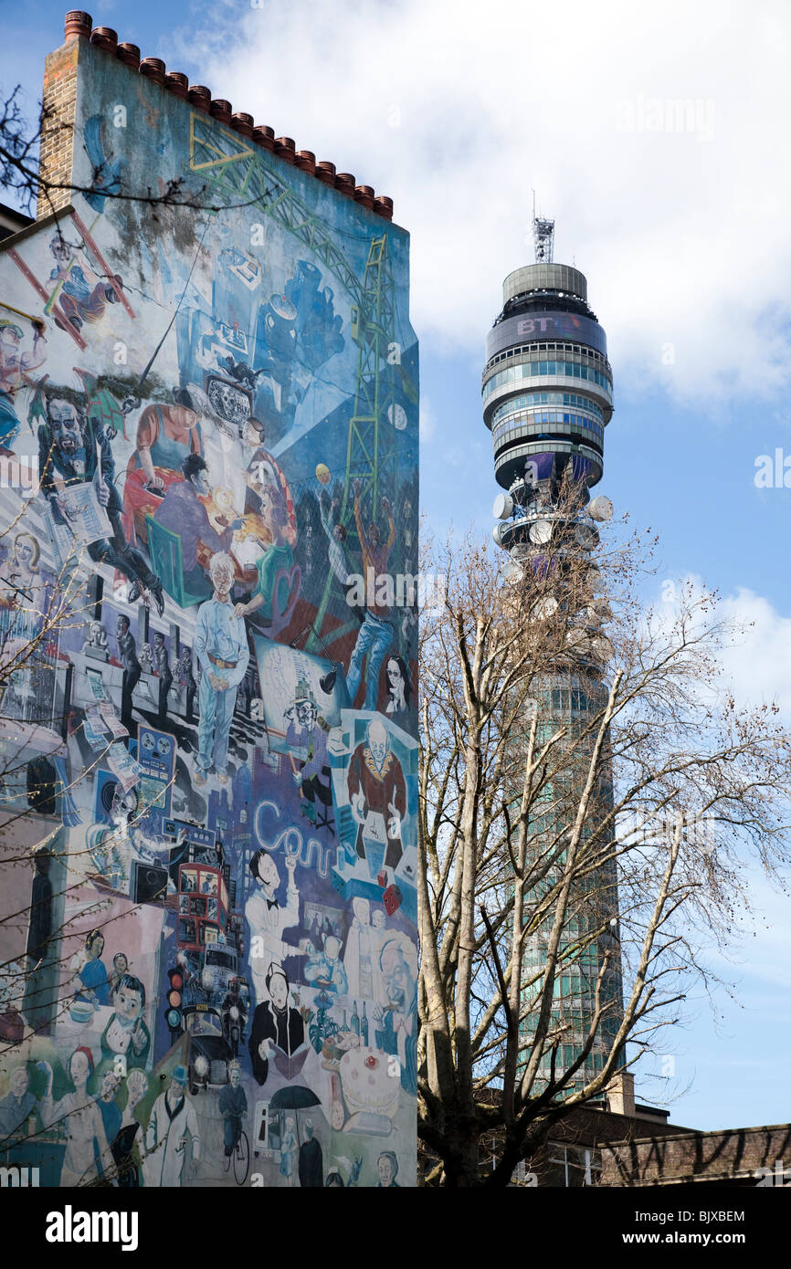 The British Telecommunications Tower in the West End of London, England ...