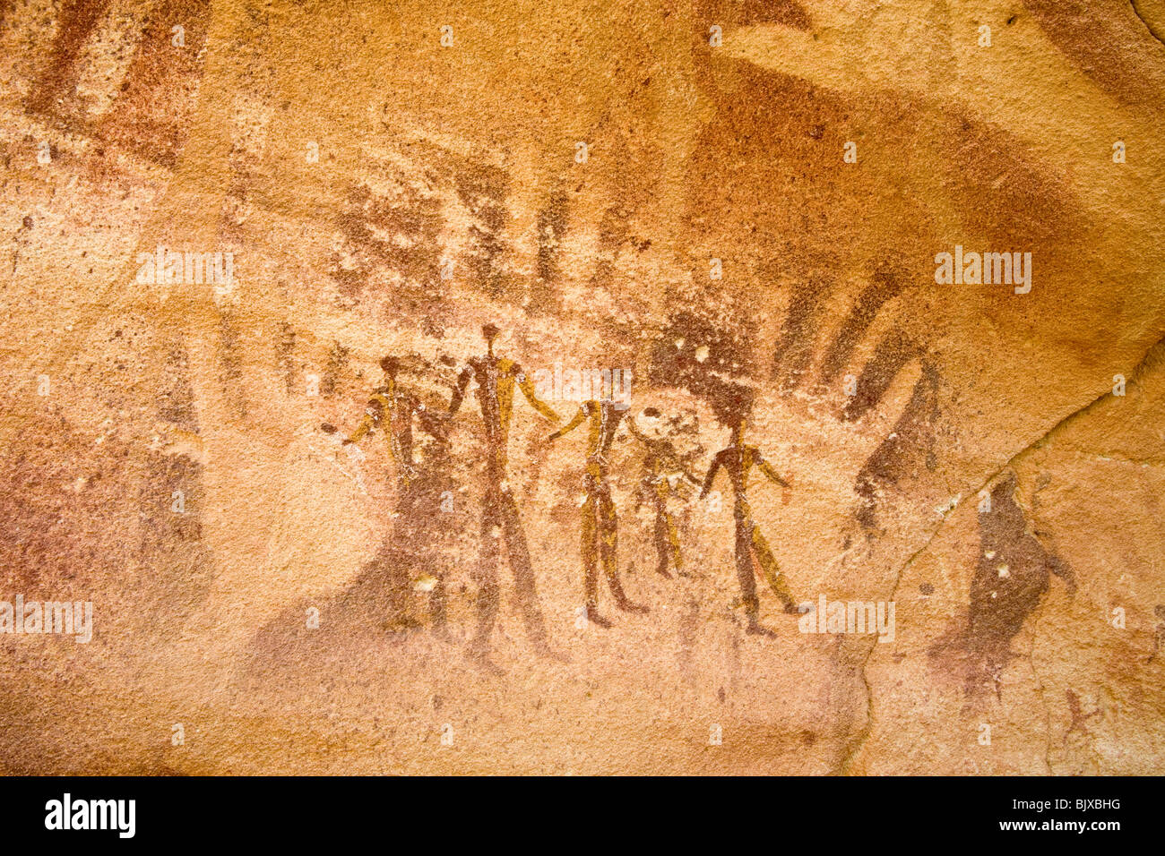 Rock art in the Mestakawi Cave in the Wadi Sura area of Gilf Kebir ...